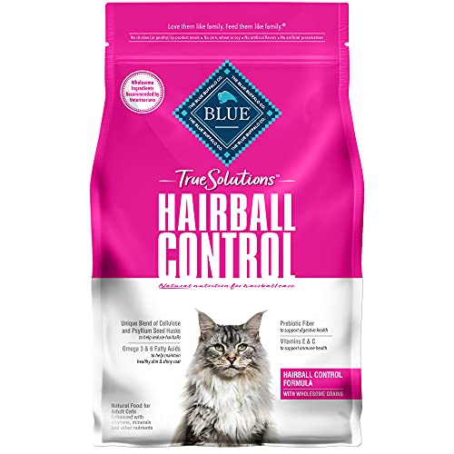 Blue Buffalo True Solutions Hairball Control Natural Adult Dry Cat Food, Chicken 3.5-lb