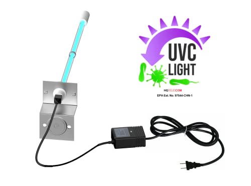 120V UV Lamp for HVAC Coil Systems (up to 5 tons) with 14″ 14W Ultraviolet Bulb