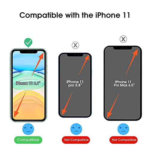 amFilm OneTouch Glass Screen Protector for iPhone 11, iPhone XR (6.1") with Easy Installation Kit, Tempered Glass, 2 Pack