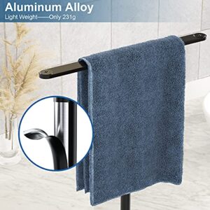 Towel Rack for Bathroom Hand Towel Holder T-Shape Headband Holder, Towel Hanger Freestanding Headband Holder,Kitchen Towel Rack Balck Hand Towel Holder,Stainless Steel Waterproof Counter Organizer