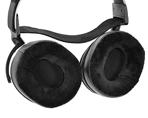 M50x Thicker Upgrade Quality Earpads - defean Replacement Ear Cushion Velour and Protein Pu Earpads Compatible with ATH-M50x M50 M40 M40FS / Arctis 7 / Arctis 5 / Arctis Pro/MDR-7506 V6 Headphone