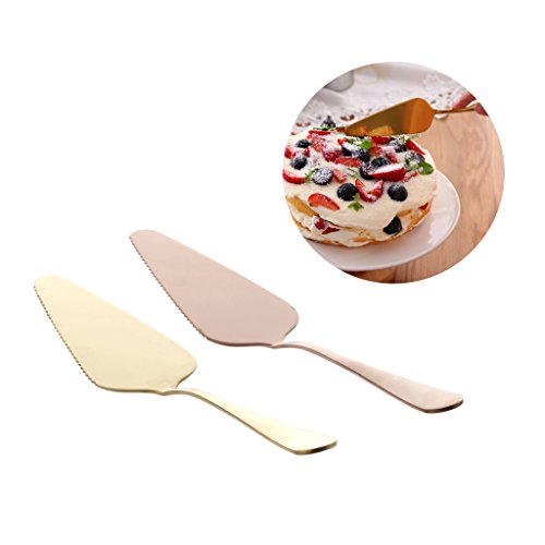 YIFEIJIAO,Stainless Steel Cake Shovel Pie Pizza Cheese Server Divider Knife Baking Tools-Purple