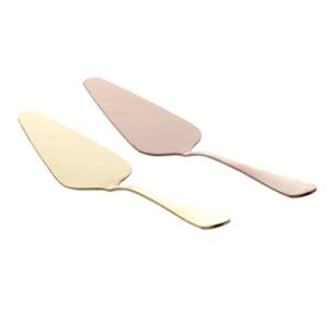 YIFEIJIAO,Stainless Steel Cake Shovel Pie Pizza Cheese Server Divider Knife Baking Tools-Purple