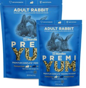 premiyum standlee adult rabbit food, 8lb bag