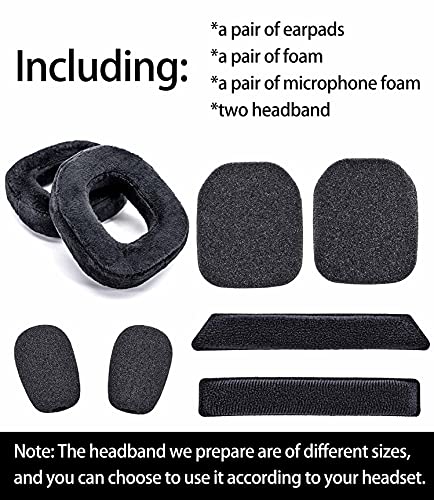 Velour Replacement Ear Pads for Astro A40 A50 GEN1 GEN2 Gaming Headset (Not Compatible with A40TR, A50 GEN3, A50 GEN4)