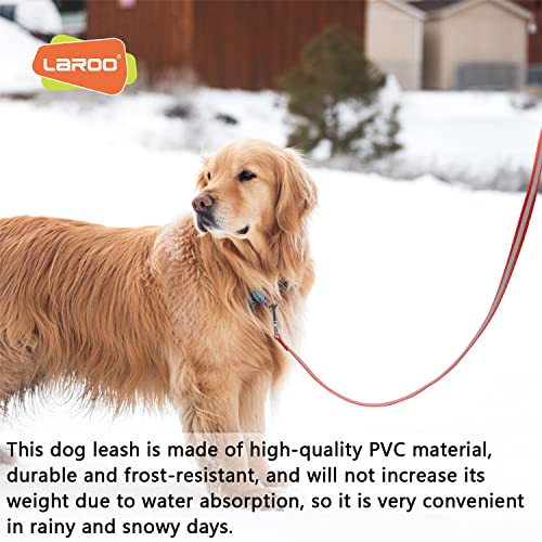 LaRoo Long Dog Leash 32 Feet with Reflective Strip, Waterproof Dog Training Leads Heavy Duty Nylon Recall Lead, Long Line Leash for Pet Puppy Medium Large Dog Training Camping Playing