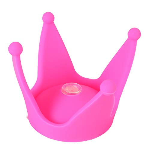 Abaodam Helmet Suction Cup Crown Suction Cup Crown Decoration Headwear Sucker (Crown Double Suction Cup, Rosy) Bike Part and Accessories