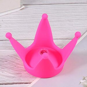 Abaodam Helmet Suction Cup Crown Suction Cup Crown Decoration Headwear Sucker (Crown Double Suction Cup, Rosy) Bike Part and Accessories