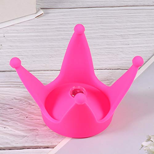 Abaodam Helmet Suction Cup Crown Suction Cup Crown Decoration Headwear Sucker (Crown Double Suction Cup, Rosy) Bike Part and Accessories