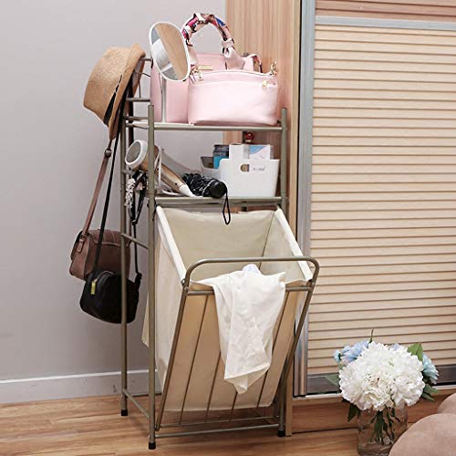 Laundry Hamper Clothes Basket Free Standing Bathroom Storage Laundry Baskets Clothing Rack Holder Home Hamper Laundry Bins Floor Cabinets Durable Washing Bin, Dirty Clothes Storage