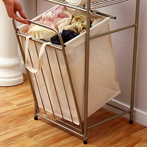 Laundry Hamper Clothes Basket Free Standing Bathroom Storage Laundry Baskets Clothing Rack Holder Home Hamper Laundry Bins Floor Cabinets Durable Washing Bin, Dirty Clothes Storage