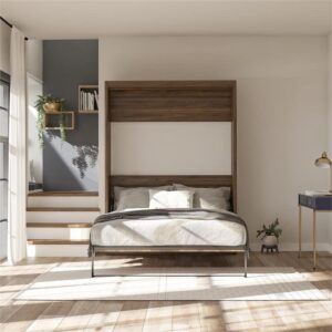 Signature Sleep Queen Murphy Wall Bed in Walnut