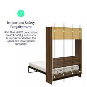 Signature Sleep Queen Murphy Wall Bed in Walnut