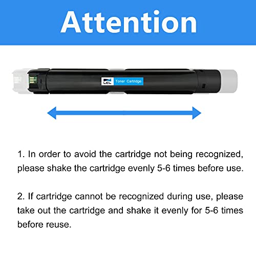 LCL Compatible Toner Cartridge Replacement for Xerox WorkCentre 7120 7125 7220 7220I 7225 7225I 006R01457 7120 7125 7220 7220I 7225 7225I Color Printer (1-Pack Black)