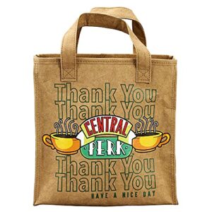 friends to-go central perk coffee shop insulated lunch tote