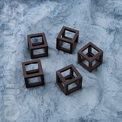 Framendino, 5 Pack Cube Ceramic Aquarium Shelter Shrimp Hideaway Breeding Cave Cubic Hideout Underwater for Small Fish Shrimp Crayfish Breeding Tank Decor Ornament