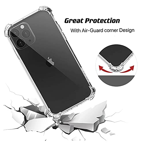 Chirano Case Compatible with iPhone 13, Only for 6.1 Inch 2021 New Model, Clear case, 4 Corners Shockproof Protection