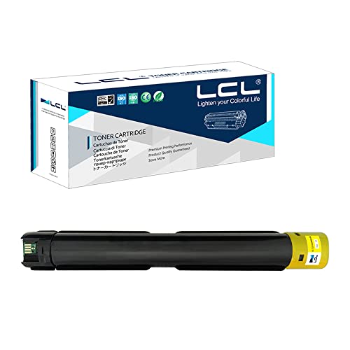 LCL Compatible Toner Cartridge Replacement for Xerox WorkCentre 7120 7125 7220 7220I 7225 7225I 006R0145 7120 7125 7220 7220I 7225 7225I Color Printer (Yellow 1-Pack)