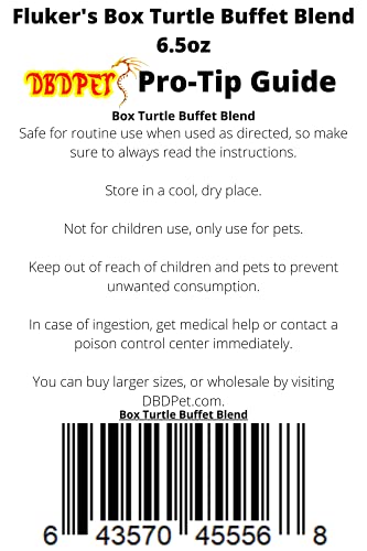 Fluker's Buffet Blend Box Turtle Freeze Dried Food 6.5oz - Includes Attached DBDPet Pro-Tip Guide