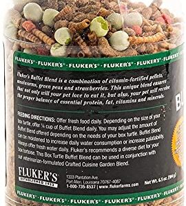 Fluker's Buffet Blend Box Turtle Freeze Dried Food 6.5oz - Includes Attached DBDPet Pro-Tip Guide