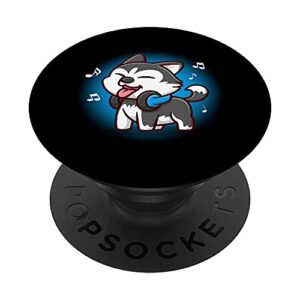 siberian husky popsockets swappable popgrip