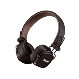 marshall major iv on-ear bluetooth headphones, brown