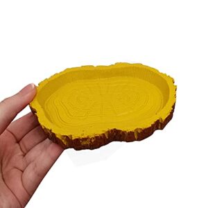 Reptile Food Bowls 2 Pack Water and Food Feeding Bowl for Reptile Amphibian Pets, Lizards, Dragons, Turtle, Bearded, Gecko