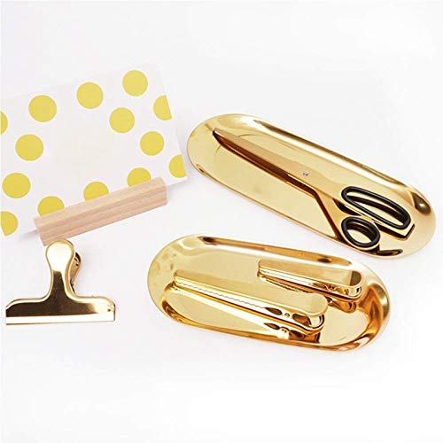 2 Pcs Gold Stainless Steel Towel Tray Storage Tray Decorative Tray Jewelry Tray Trinket Dish Plate Tea Tray Fruit Trays Cosmetics Jewelry Organizer