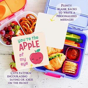 JOACHIO Lunch Box Notes for Kids, Inspirational and Motivational 60 Pieces Cards Lunch Notes for Girls, Boys, Child & Teens School Lunchbox, 3.5'' x 3.5'', Bring Jokes and Funny Puns