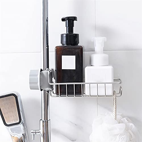 TraveT Rack Drain Storage Rack Drain Rack Free Punch Faucet Drain Rack Shelf Stainless Steel Adjustable Storage Household