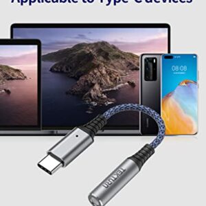 USB-C to 3.5 mm Headphone Jack Adapter, USB-C to Aux Audio Dongle Cable, Compatible with iPad Pro, iPad Air, Android Phones and Tablets by TEKTURN