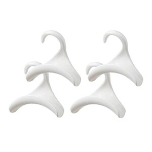 pp handbag hooks arch safety hanger space saving portable bag holders for hanging bags shoulder bags ties scarves hats belts shawls for cloakroom wardrobe closet display gift, set of 4 (white)