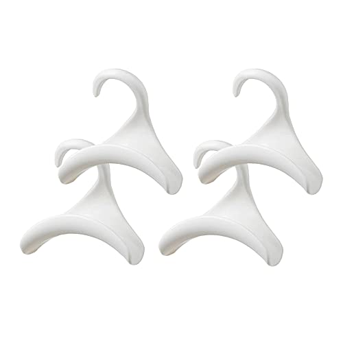 PP Handbag Hooks Arch Safety Hanger Space Saving Portable Bag Holders for Hanging Bags Shoulder Bags Ties Scarves Hats Belts Shawls for Cloakroom Wardrobe Closet Display Gift, Set of 4 (White)