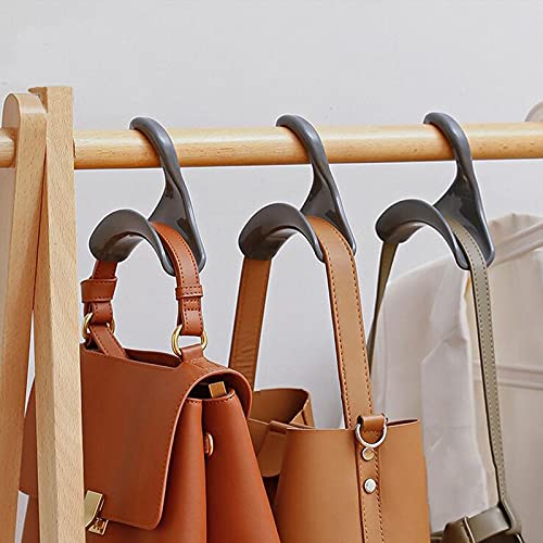 PP Handbag Hooks Arch Safety Hanger Space Saving Portable Bag Holders for Hanging Bags Shoulder Bags Ties Scarves Hats Belts Shawls for Cloakroom Wardrobe Closet Display Gift, Set of 4 (White)