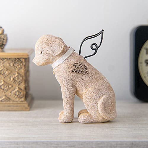 iHeartDogs Dog Memorial Devoted Dog Angel Figurine - Dog Statue Pet Memorial Gifts