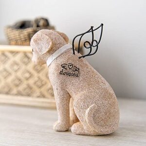 iHeartDogs Dog Memorial Devoted Dog Angel Figurine - Dog Statue Pet Memorial Gifts