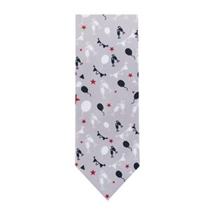 jacob alexander men's balloons star champagne toast decor happy new year extra long neck tie - gray