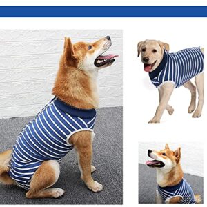 Dog Recovery Suit Cats Bodysuits for Abdominal Wounds Recovery Shirt for Male Female Pet Surgical Snugly Suit After Surgery Anti-Licking Dog Onesies, Substitute E-Collar & Cone Medium