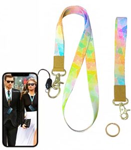 qmeet key phone lanyard,phone wristlet,phone lanyard for women,1× adjustable neck strap, and styles for lanyard.