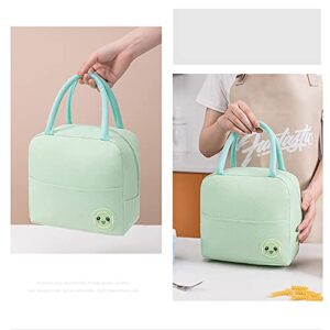 Lunch Bag, CottBelle Insulated Lunch Bag Simple Large Waterproof Meal Container Adult Kids Lunch Tote Bag For Men or Women College Work Picnic Hiking Beach Fishing (Green, Small)