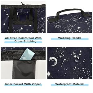 Space Galaxy Constellation Laundry Bag Backpack Bags Mesh Wash Laundry Bags Dirty Clothes Organizer for College,Travel,Camp,Dorm Essentials