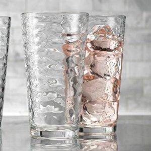 Glaver's Drinking Glasses Set of 10 Highball Glass Cups, Premium Glass Quality Coolers 17 Oz. Glassware. Ideal for Water, Juice, Cocktails, and Iced Tea. Dishwasher Safe.…