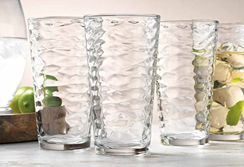 Glaver's Drinking Glasses Set of 10 Highball Glass Cups, Premium Glass Quality Coolers 17 Oz. Glassware. Ideal for Water, Juice, Cocktails, and Iced Tea. Dishwasher Safe.…