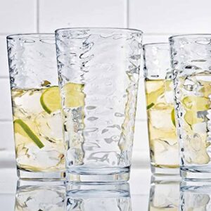 Glaver's Drinking Glasses Set of 10 Highball Glass Cups, Premium Glass Quality Coolers 17 Oz. Glassware. Ideal for Water, Juice, Cocktails, and Iced Tea. Dishwasher Safe.…