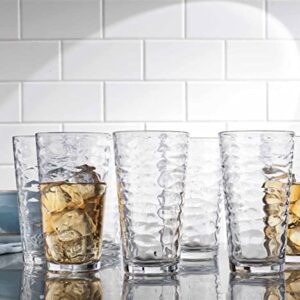 Glaver's Drinking Glasses Set of 10 Highball Glass Cups, Premium Glass Quality Coolers 17 Oz. Glassware. Ideal for Water, Juice, Cocktails, and Iced Tea. Dishwasher Safe.…