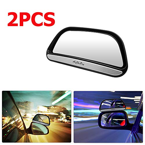 Adjustable 360 Degree Rotation Wide Angle Side Rear Mirrors Blind Spot Snap Way Rearview Mirror Universal Black