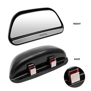 Adjustable 360 Degree Rotation Wide Angle Side Rear Mirrors Blind Spot Snap Way Rearview Mirror Universal Black