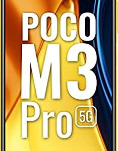 Poco M3 PRO 5G + 4G Volte Global Unlocked GSM 6.5" Octa Core 48mp Triple Camera (Not Verizon/Boost/CDMA) (Yellow, 64GB+4GB)