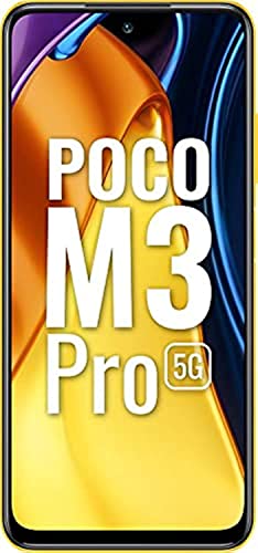 Poco M3 PRO 5G + 4G Volte Global Unlocked GSM 6.5" Octa Core 48mp Triple Camera (Not Verizon/Boost/CDMA) (Yellow, 64GB+4GB)