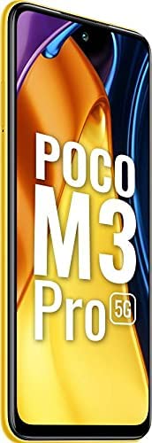 Poco M3 PRO 5G + 4G Volte Global Unlocked GSM 6.5" Octa Core 48mp Triple Camera (Not Verizon/Boost/CDMA) (Yellow, 64GB+4GB)